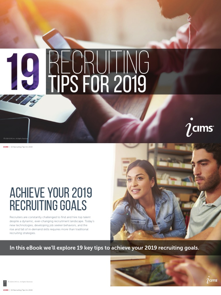 19 Recruiting Tips For 2019 | PDF | Recruitment | Employment
