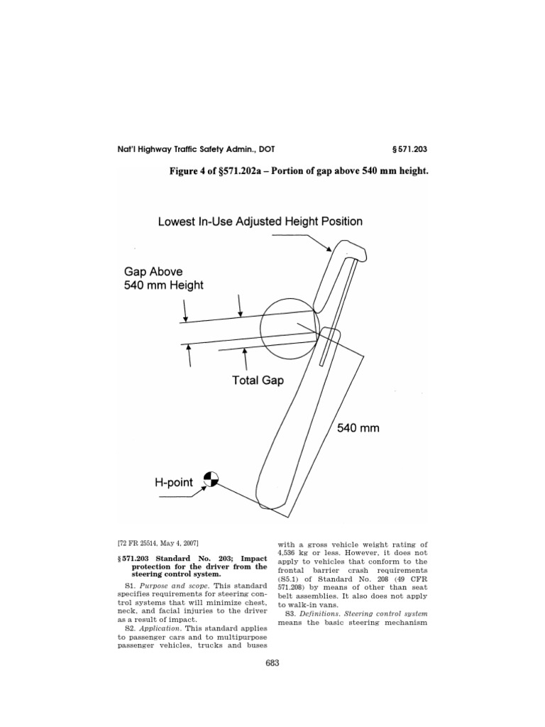 FMVSS 203 | PDF | Steering | Truck