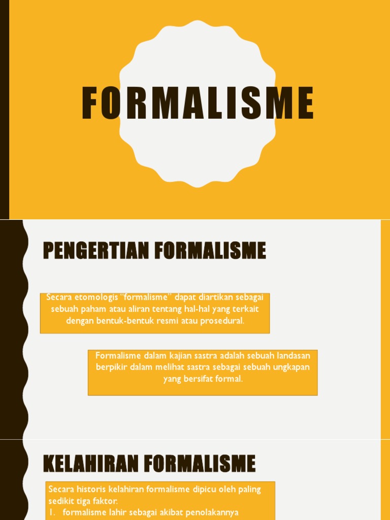 Formalisme | PDF | Ilmu Sosial