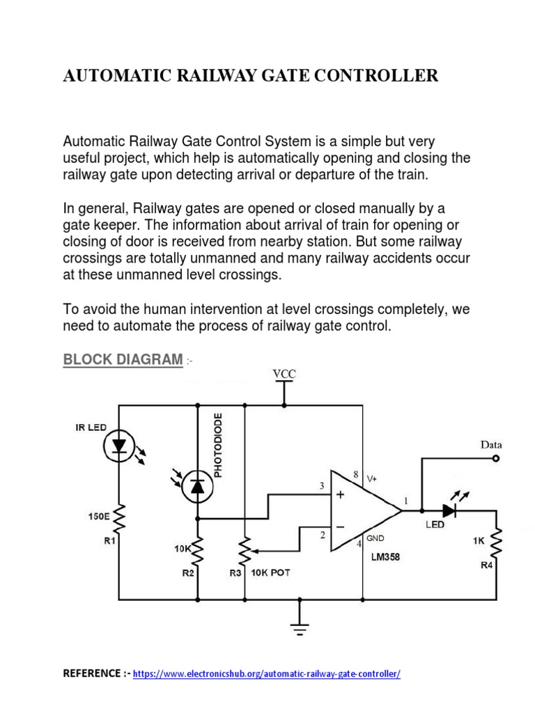 Automatic Railway Gate Controller | PDF