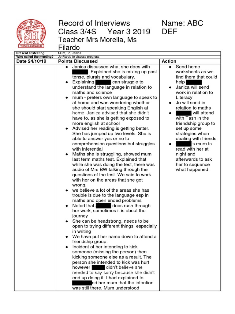 Record of Interview | PDF