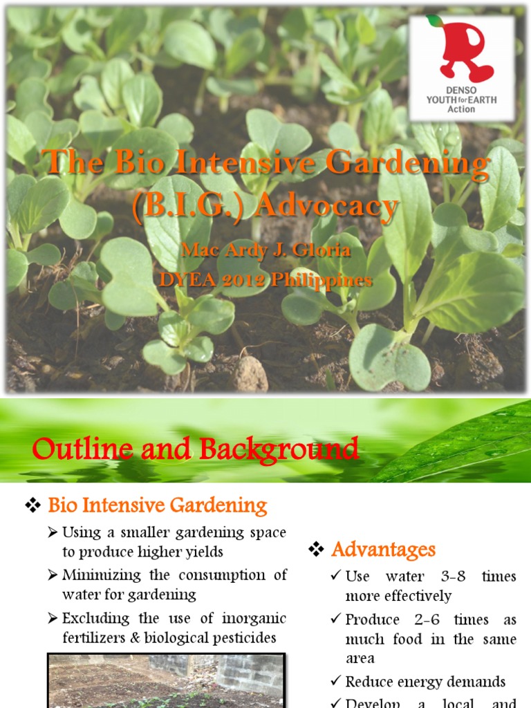 Bio Intensive Gardening | PDF | Sustainability | Economies