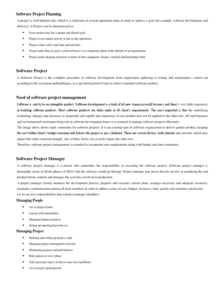 Unit III Software Project Planning | PDF | Project Management | Risk ...