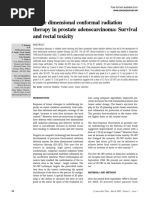 CHHiP Trial: Radiotherapy Protocols | PDF | Radiation Therapy | Ct Scan
