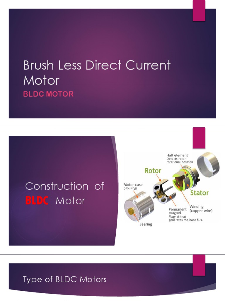 BLDC Motor Types and Uses Explained | PDF
