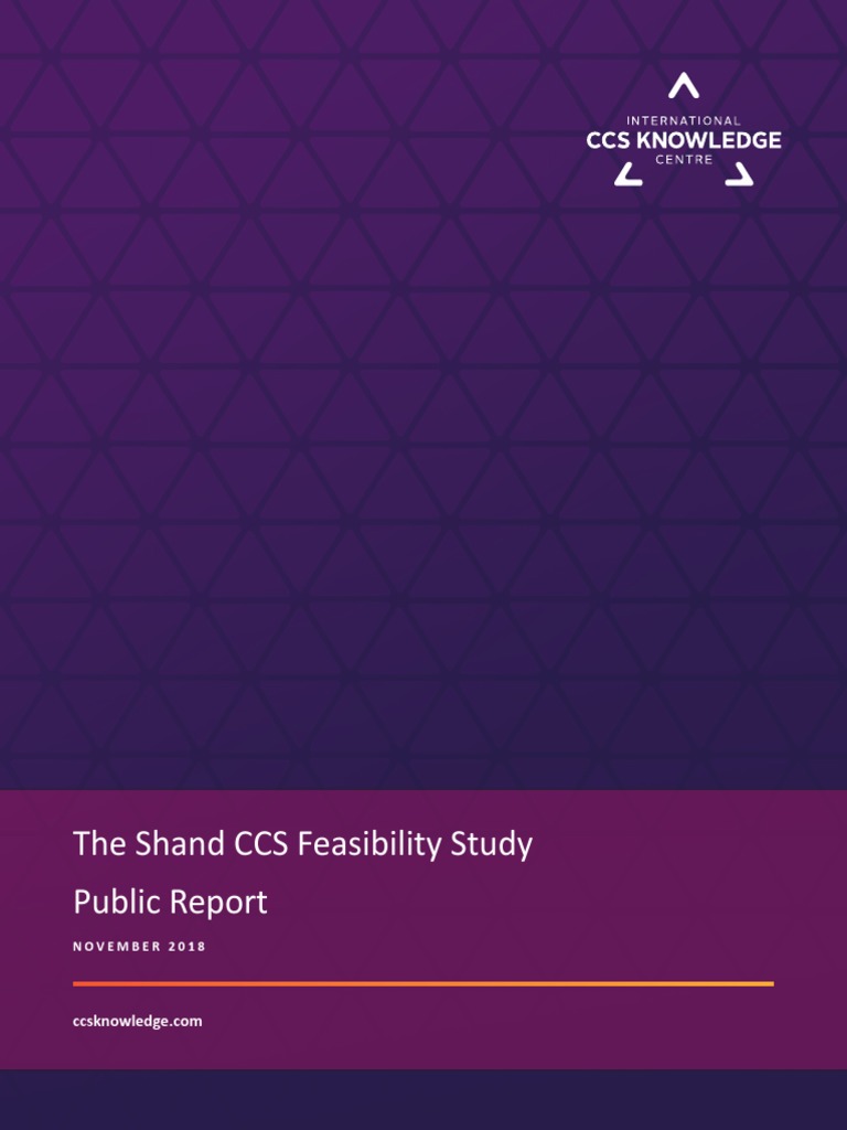 The Shand Ccs Feasibility Study Public Report Pdf Carbon Capture