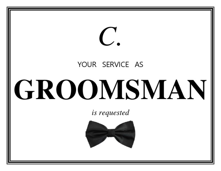 Groomsman | PDF