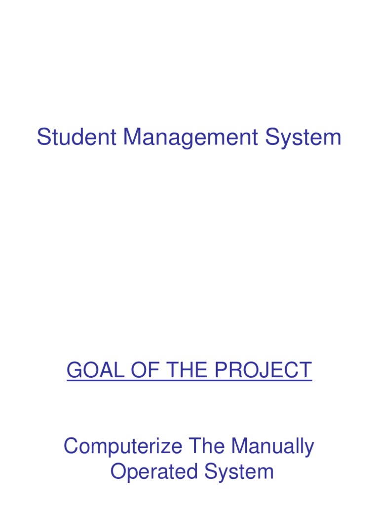 Student Management System Project Report | PDF | Databases | Areas Of ...