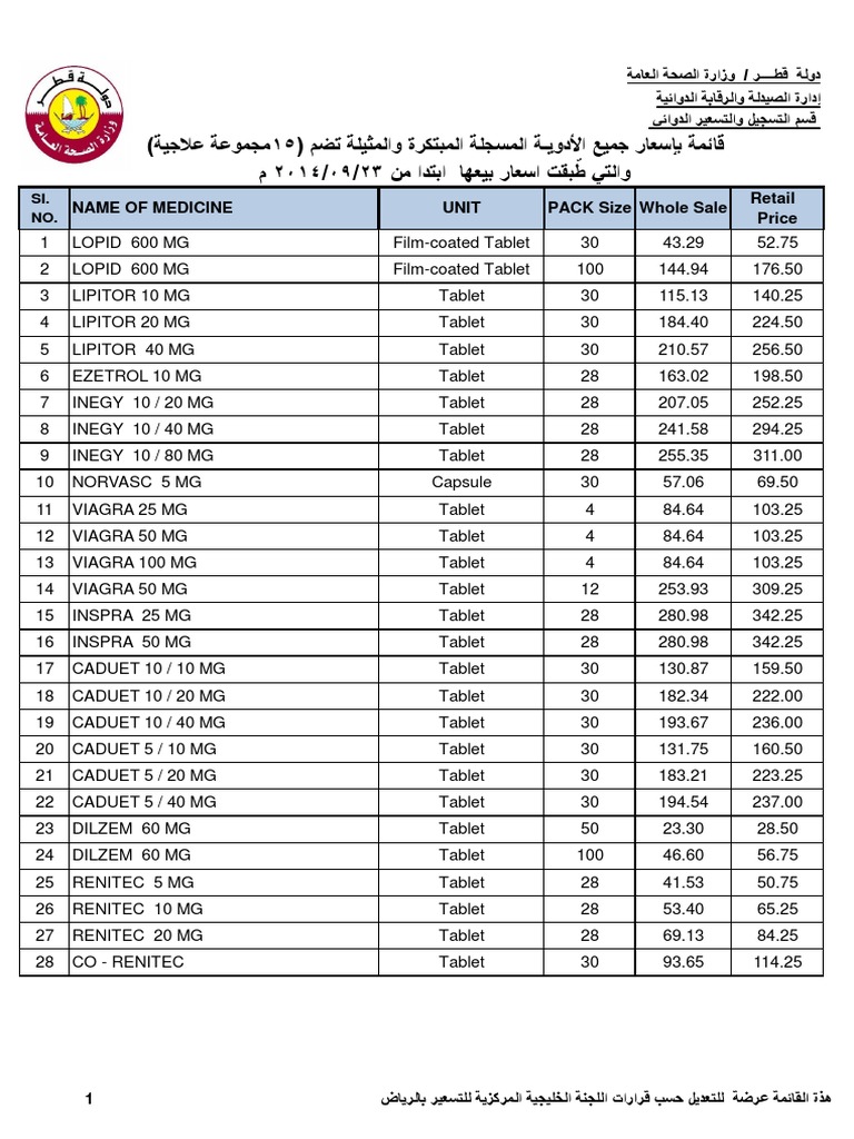 TOTAL Price List Arabic 20-7-2017 PDF | PDF
