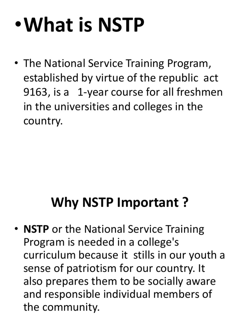 NSTP 11 2018 (Lecture 01) | PDF | Citizenship | Peace