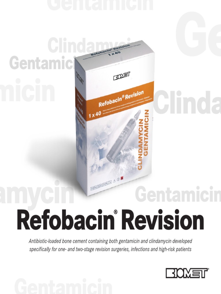 Refobacin Revision Brochure | PDF | Infection | Surgery
