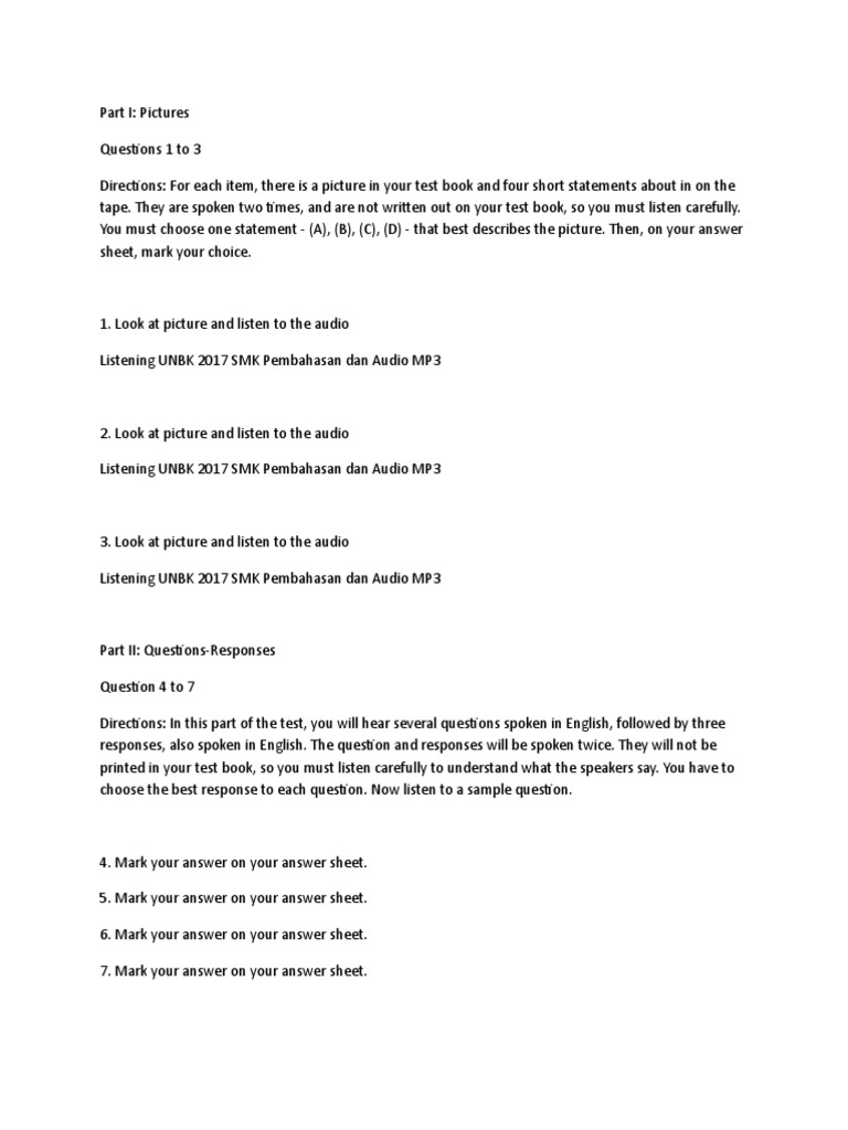 Script Listening Pdf Mp3