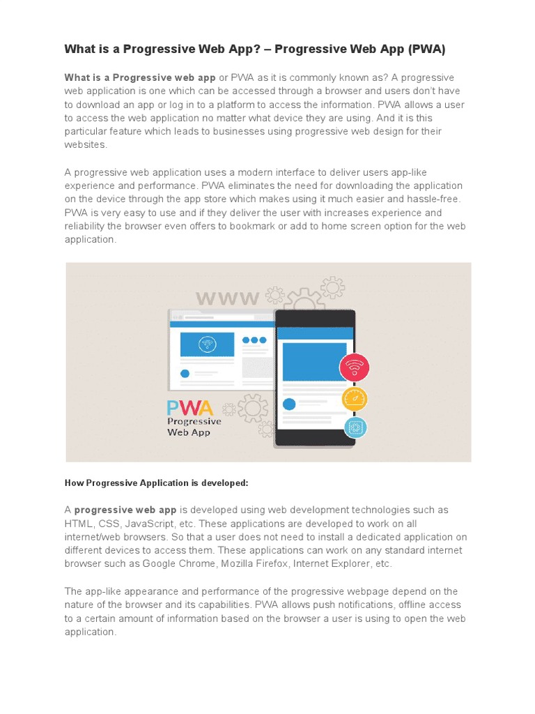 What Is A Progressive Web App? | PDF
