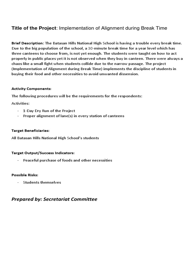 SSG Project Proposal | PDF