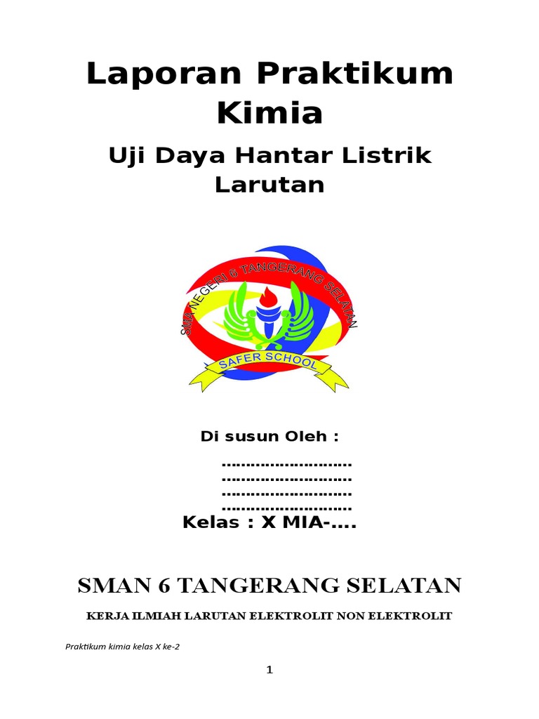 Uji Daya Hantar Listrik Larutan | PDF | Teknologi & Rekayasa