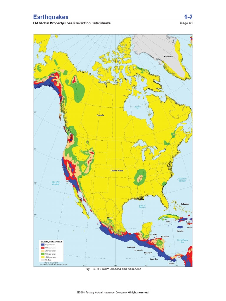 Earthquakes 1-2: FM Global Property Loss Prevention Data Sheets | PDF