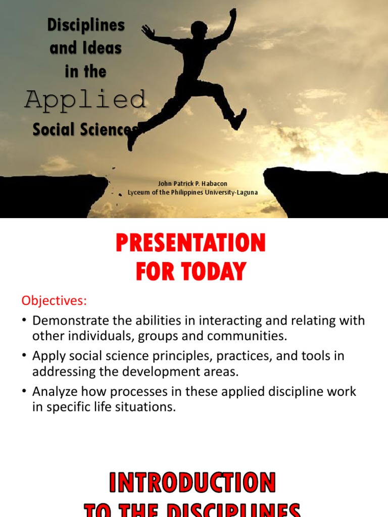 Topic 1 DISS Applied | PDF | Social Science | Interdisciplinarity