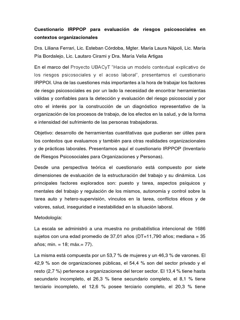 Poster UBA 2019 | PDF | Sicología | Ciencias del comportamiento