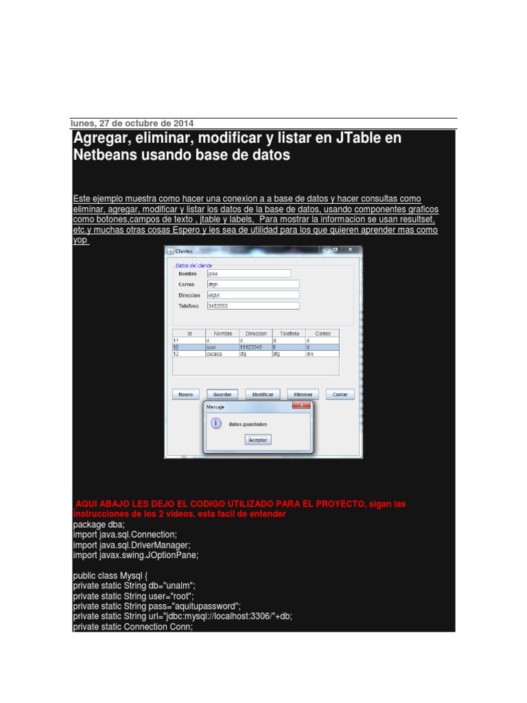 Programación Java | PDF | Java (lenguaje de programación) | SQL