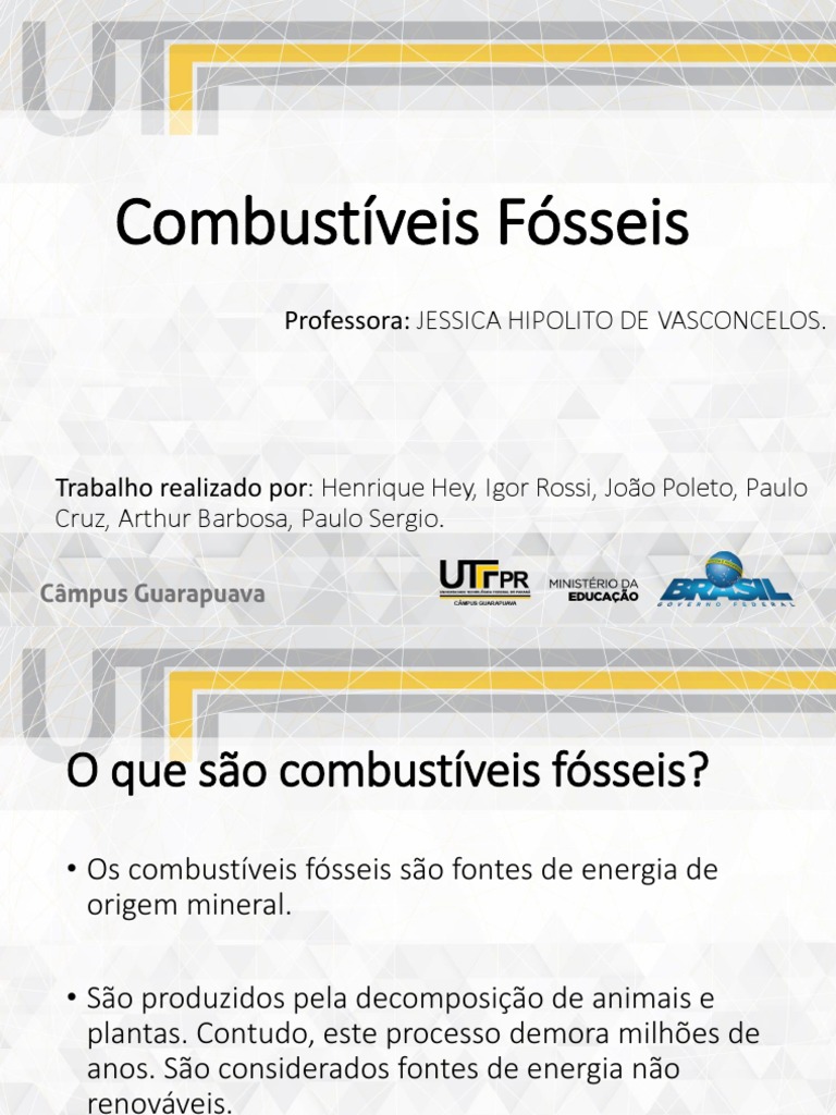 Combustiveis Fosseis | PDF | Combustíveis fósseis | Combustíveis