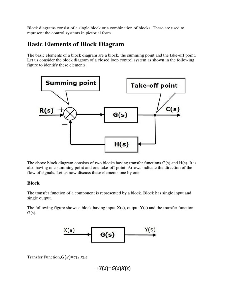 Notes For Block Diagram | Download Free PDF | Laplace Transform ...