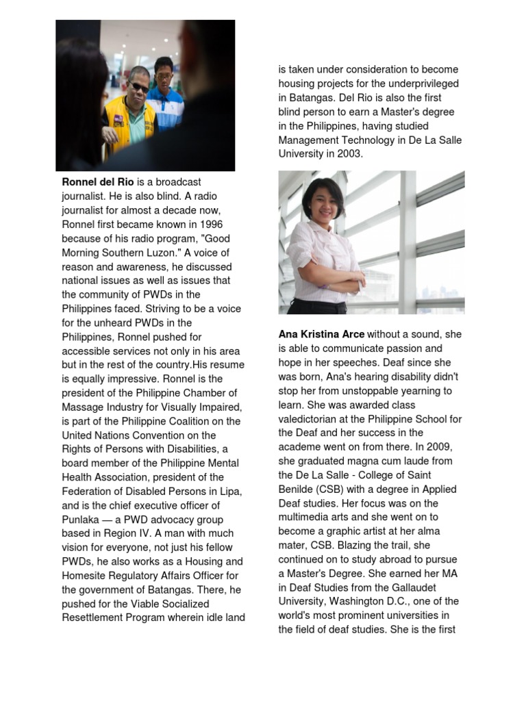 Ronnel Del Rio Is A Broadcast | PDF | Hearing Loss | Stephen Hawking