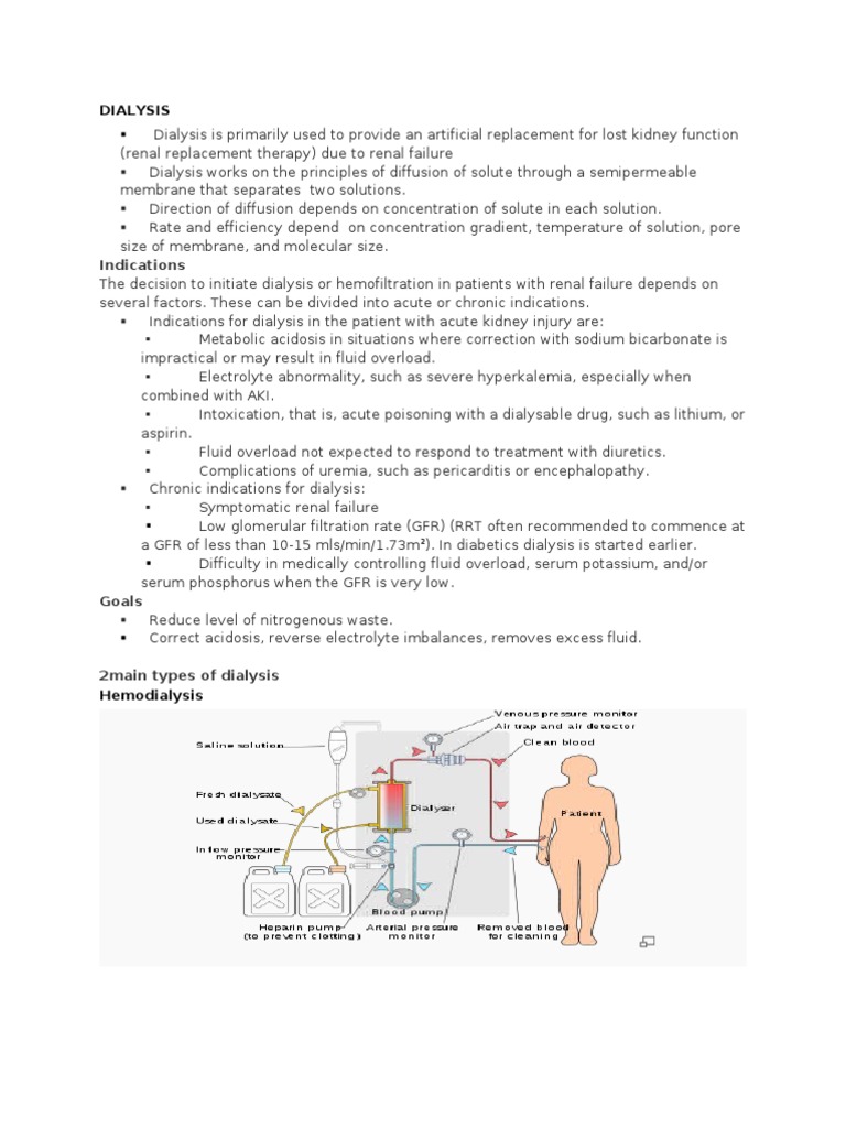 DIALYSIS Reporting | PDF | Dialysis | Hemodialysis