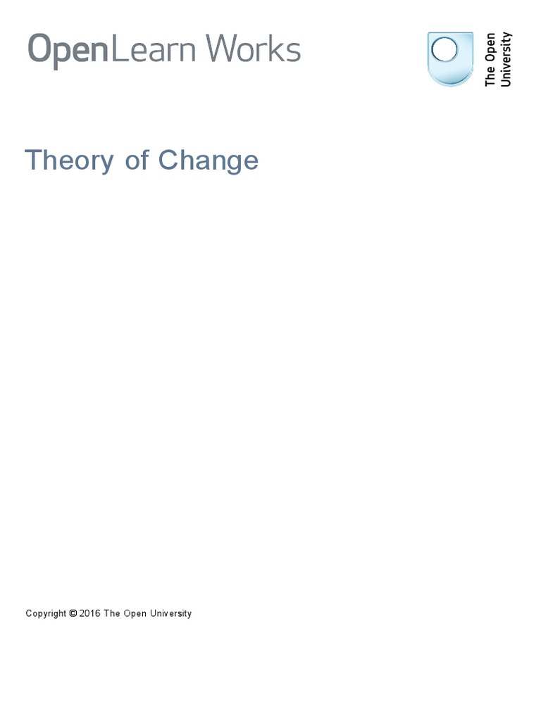 Theory of Change Printable | PDF | Maternal Death | Health Care