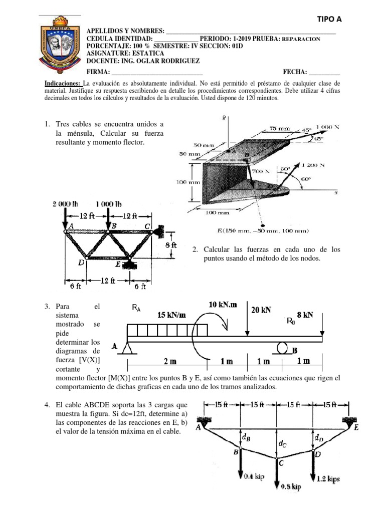 Prueba Corta Estatica. | PDF