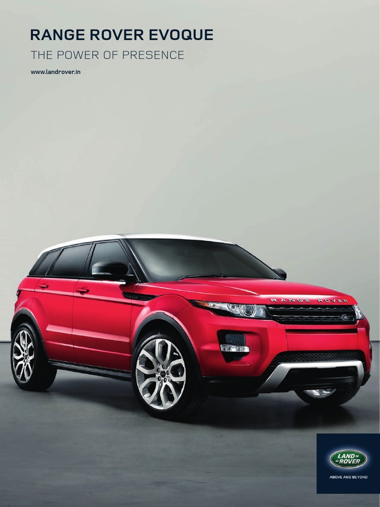Range Rover Evoque Brochure | PDF | Product Introductions | Front Wheel ...