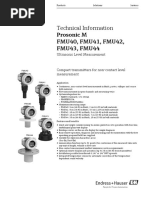 E+H CM42-Datasheet | PDF | Sensor | Calibration