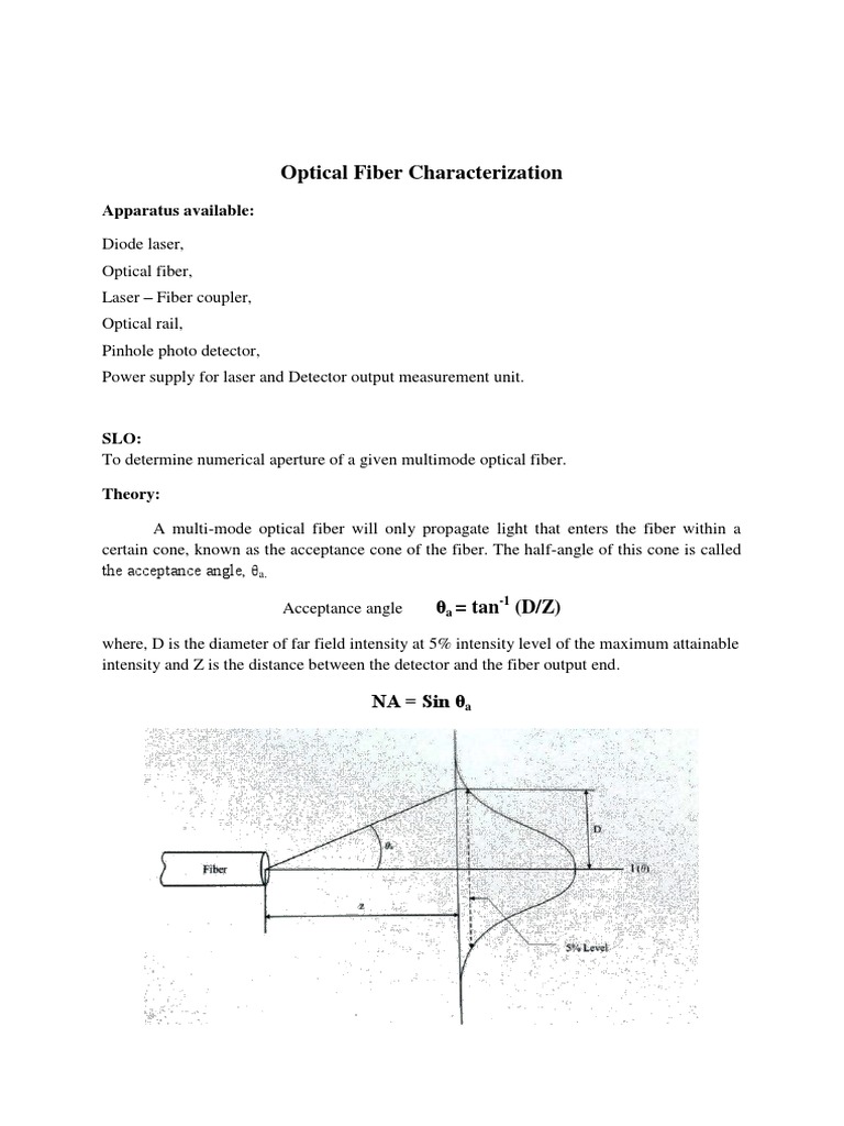Optical Fibre Lab | PDF