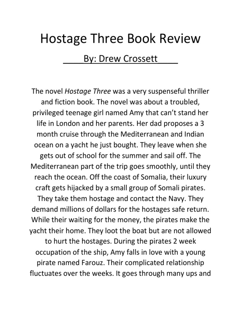 Hostage 3 Book Review | PDF