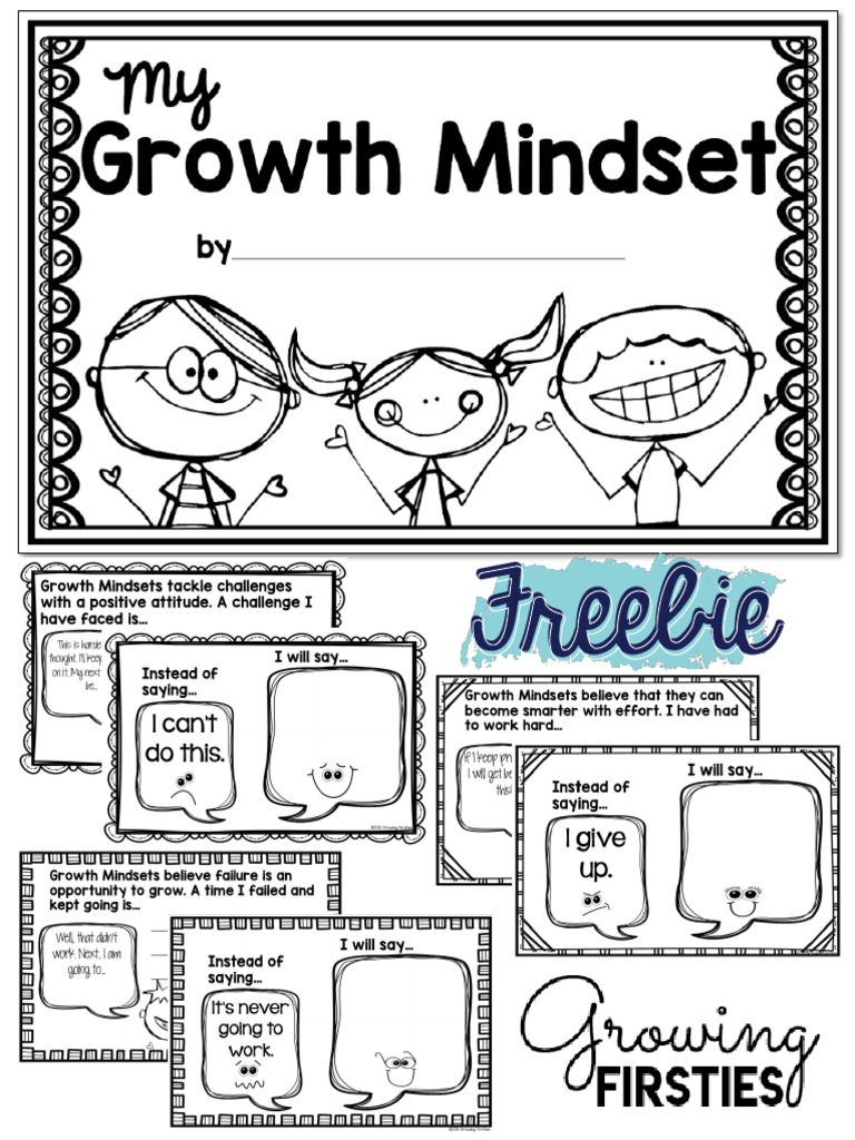 Growth Mindset Interactive Mini Book Freebie | PDF | Mass Media ...