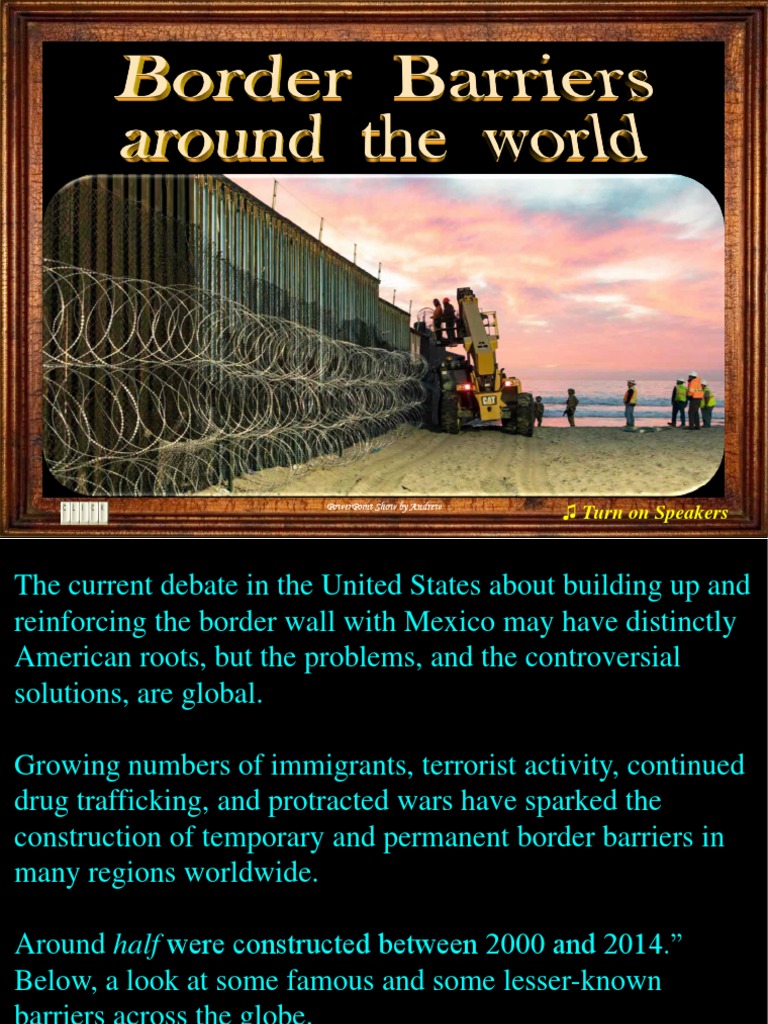 Border Barriers Around The World | PDF | Border Barrier | International ...