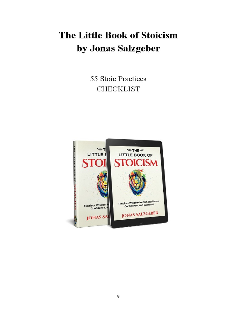 55 Essential Stoic Practices Checklist | PDF | Epictetus | Stoicism