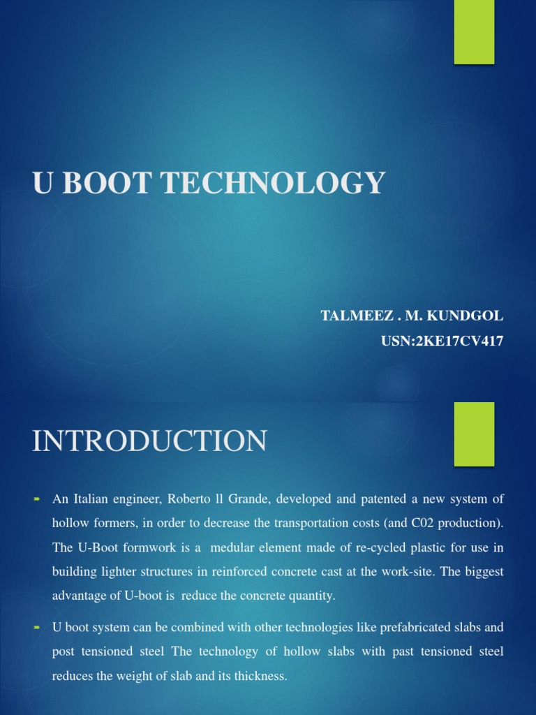 U Boot Technology | PDF | Column | Concrete