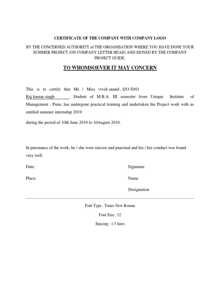 Certificate of The Com New | PDF | Career & Growth