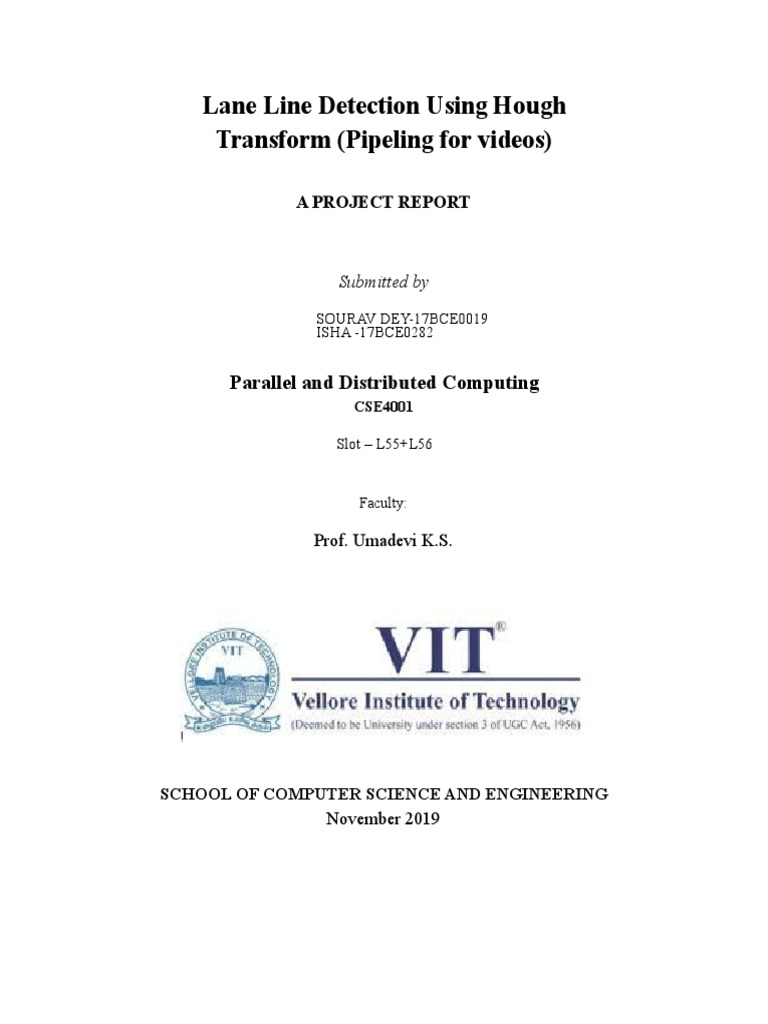 Lane Line Detection Using Hough Transform (Pipeling For Videos) | PDF ...
