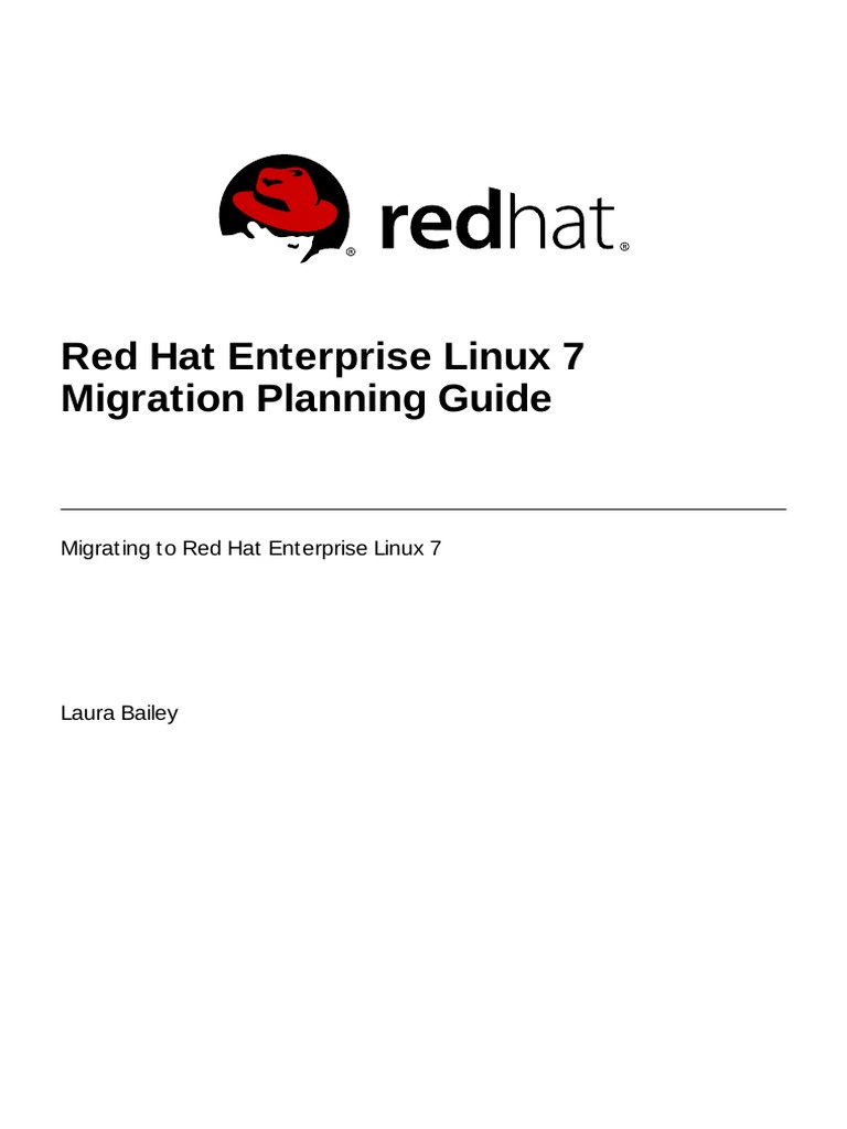 Red Hat Enterprise Linux-7-Migration Planning Guide-en-US PDF | PDF ...
