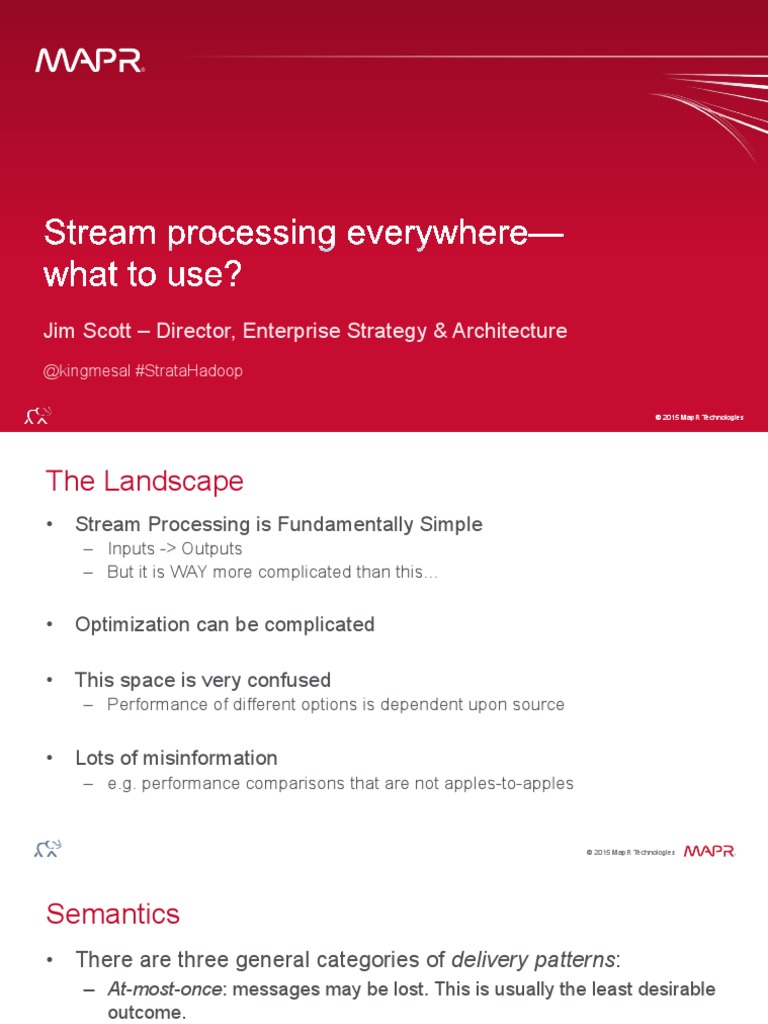 Stream Processing Everywhere | PDF | Apache Spark | Apache Hadoop