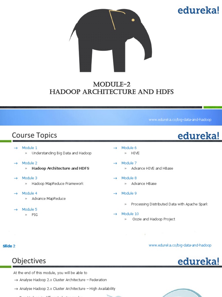 Hadoop Architecture & HDFS Guide | PDF | Apache Hadoop | Software ...