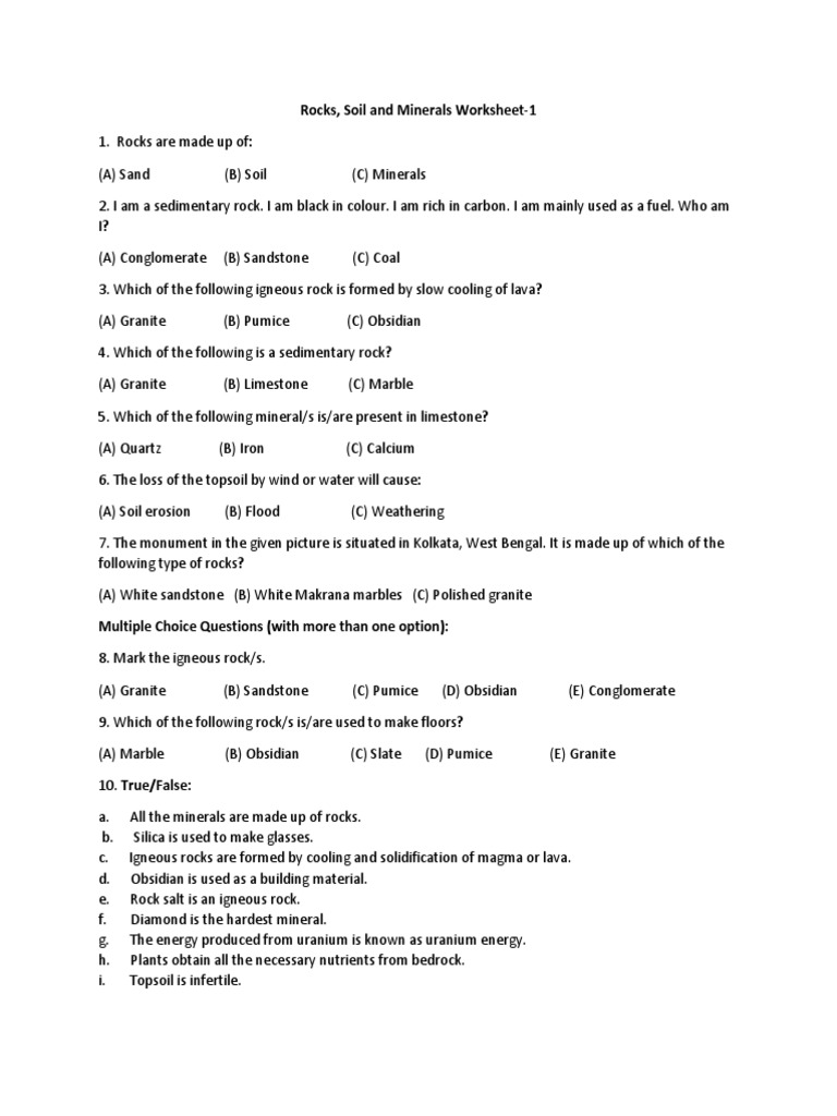 Rocks and Minerals | PDF | Sedimentary Rock | Rock (Geology)