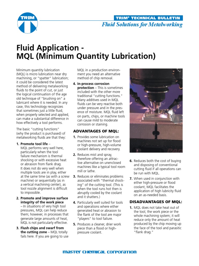 Fluid Application MQL PDF | PDF | Mechanical Engineering | Building ...