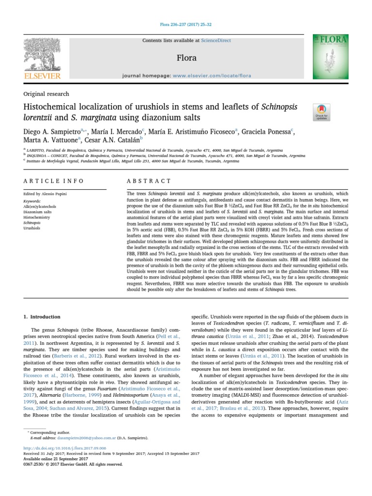 Flora 2019 | PDF | Thin Layer Chromatography | Leaf