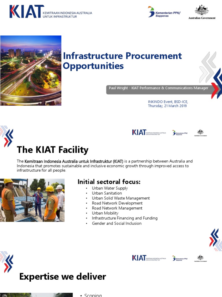Infrastructure Procurement Opportunities: Paul Wright - KIAT ...