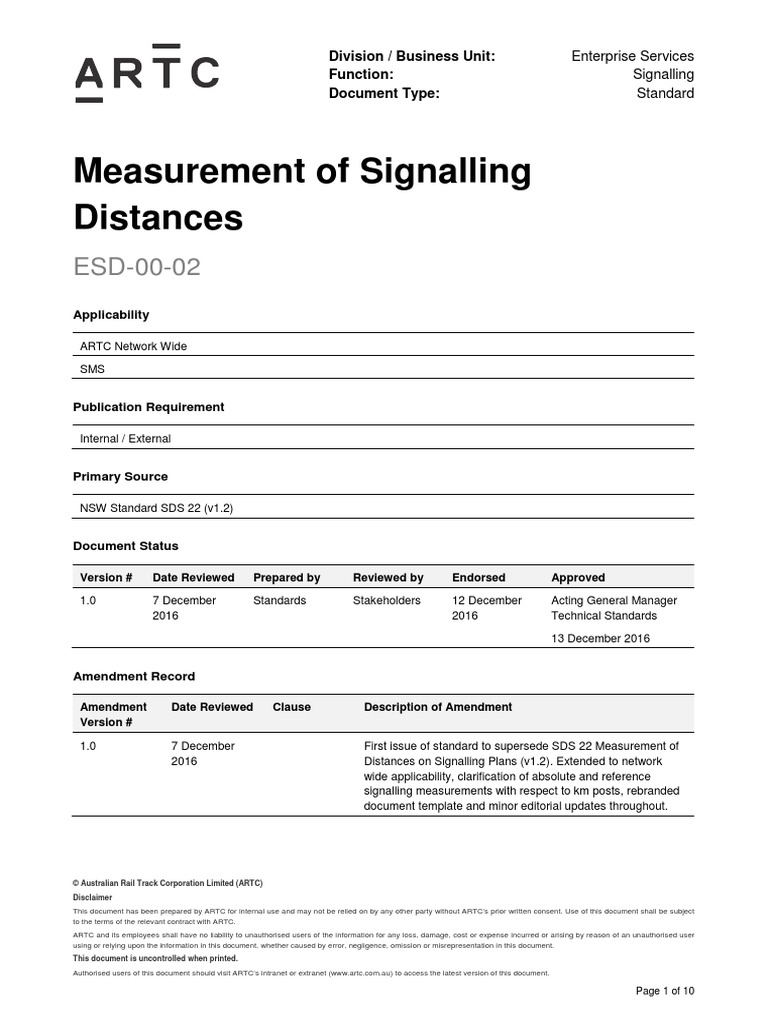 ESD-00-02 Measurement of Distances | PDF | Measurement | Surveying