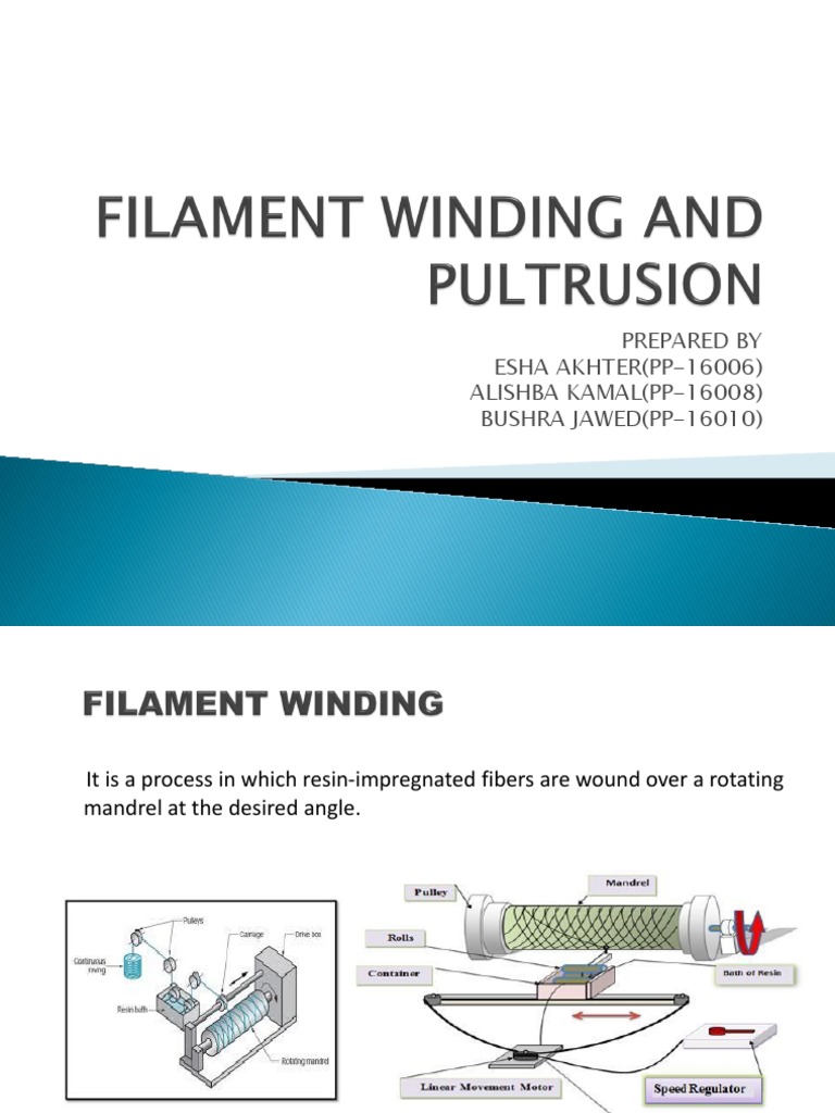 Filament Winding and Pultrusion | PDF | Fiberglass | Composite Material