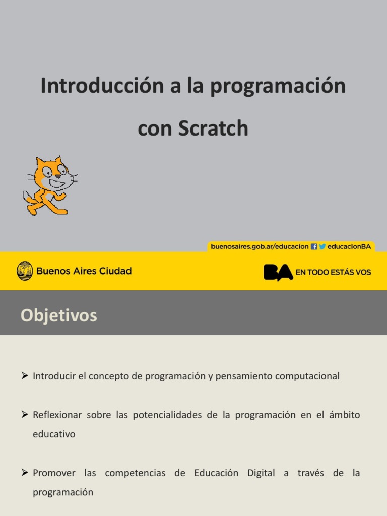 SCRATCH | PDF | Scratch (lenguaje de programación) | Programación de ...