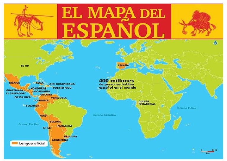 Mapa De Paises Hispanos
